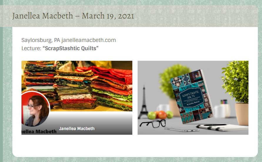 March 19, 2021 – Janellea Macbeth | Main Line Quilters - celebrating 50 years!